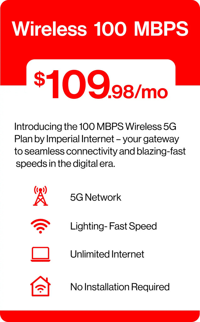 100 MBPS Plan - Imperial Internet